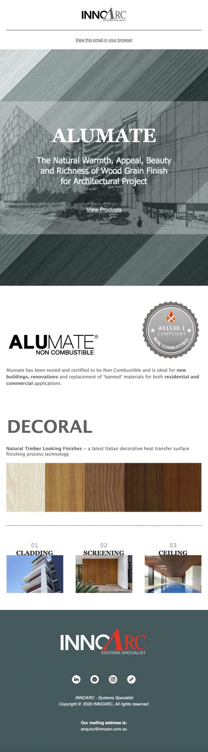 JUNE 2020@INNOARC - ALUMATE NON COMBUSTIBLE | InnoArc